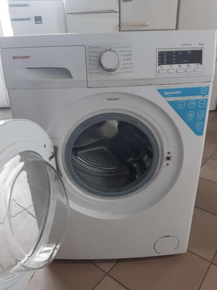 Használt Sharp ES-FA5101W1 elöltöltős keskeny mosógép [H13412] - árak ...
